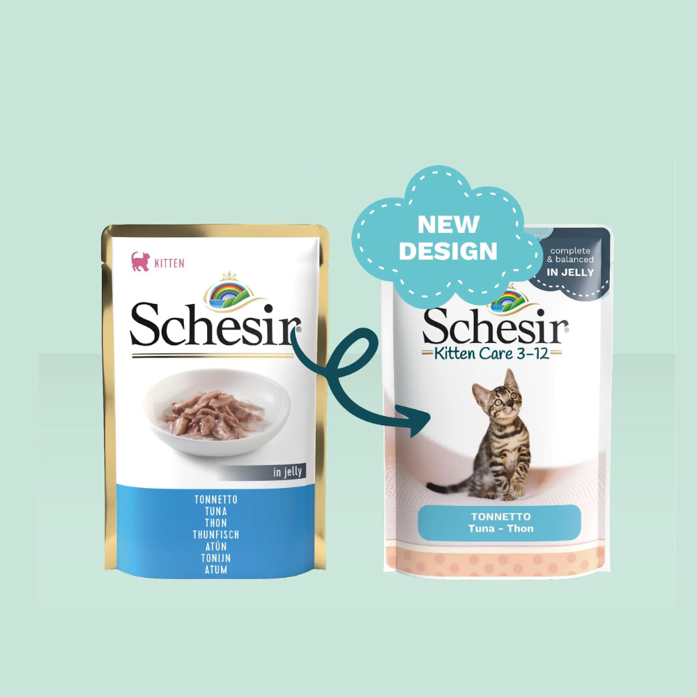 Schesir Kitten Care- Pouch In Jelly 3-12 Tuna Wet Food 85g (Min Order - 20pcs)[Weight - 85g ...